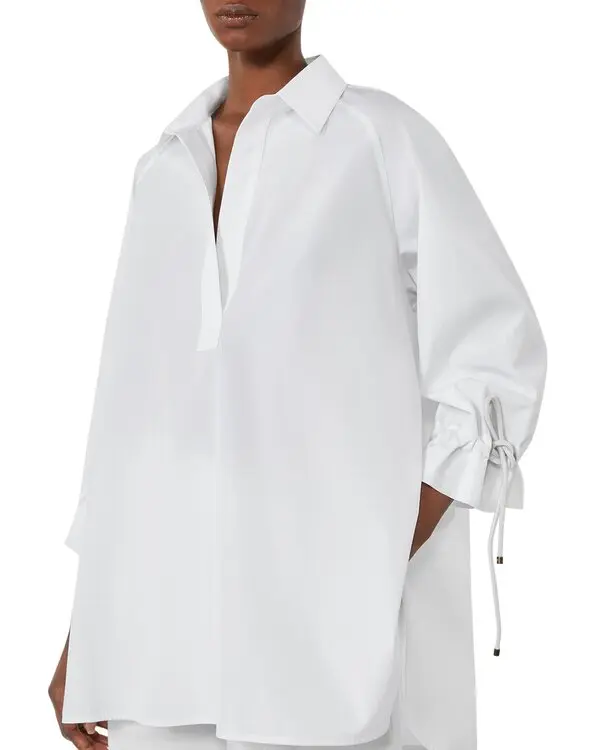 Max Mara Mxmadorni Oversized Blouse - Optical White