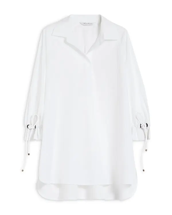 Max Mara Mxmadorni Oversized Blouse - Optical White