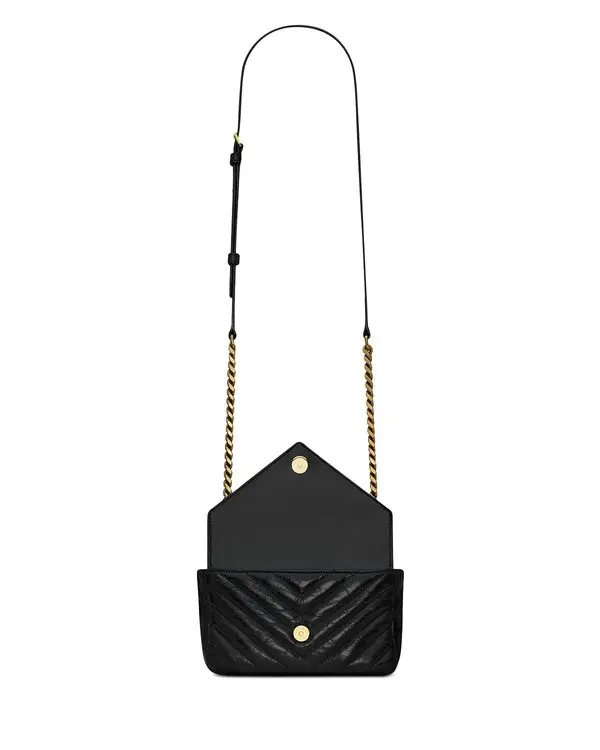 Saint Laurent College Mini Chain Bag - Black