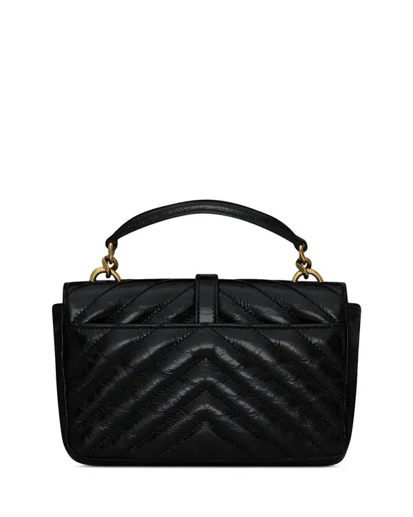 Saint Laurent College Mini Chain Bag - Black