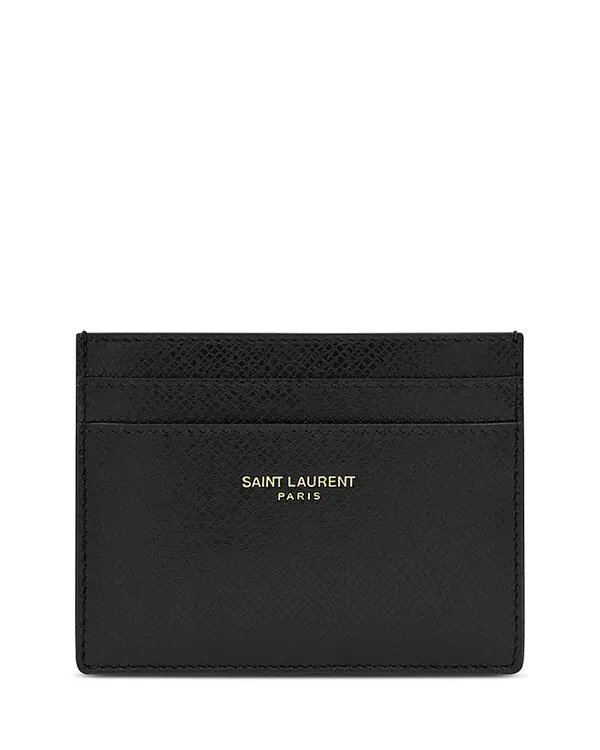Saint Laurent Paris Card Case - Black