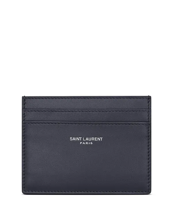 Saint Laurent Paris Card Case - Midnight Blue