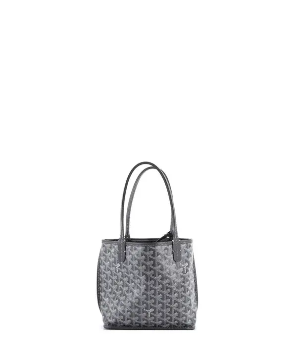Goyard Mini Anjou Reversible Tote Coated Canvas - Gray