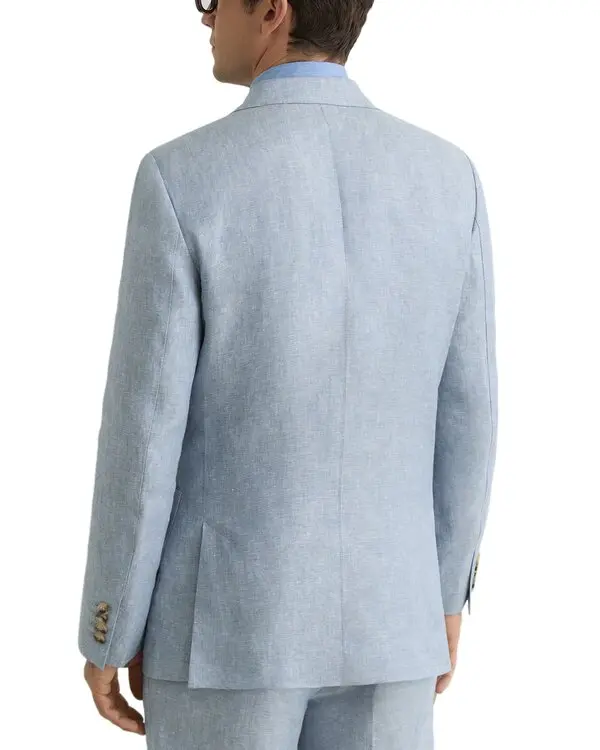 REISS Tailored Fit Linen Twill Blazer