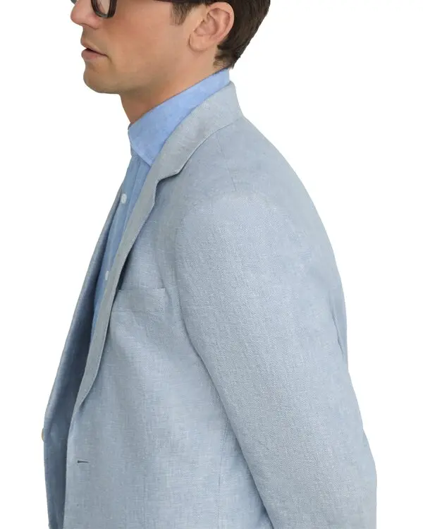 REISS Tailored Fit Linen Twill Blazer