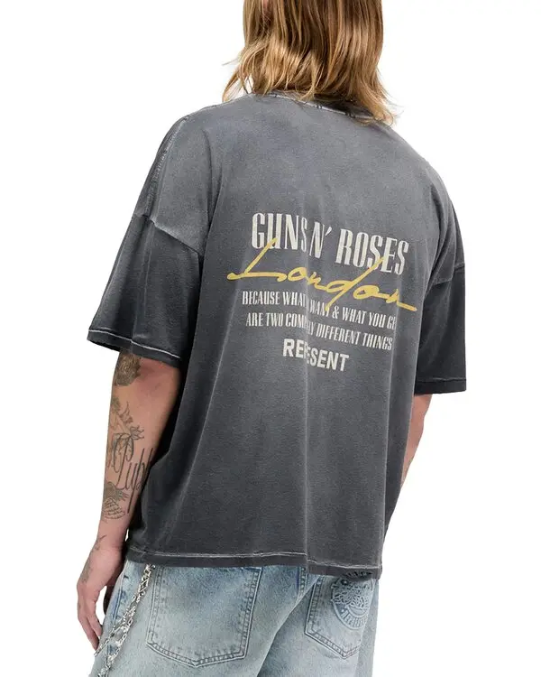 REPRESENT Guns N' Roses Cross Graphic T-shirt - Black