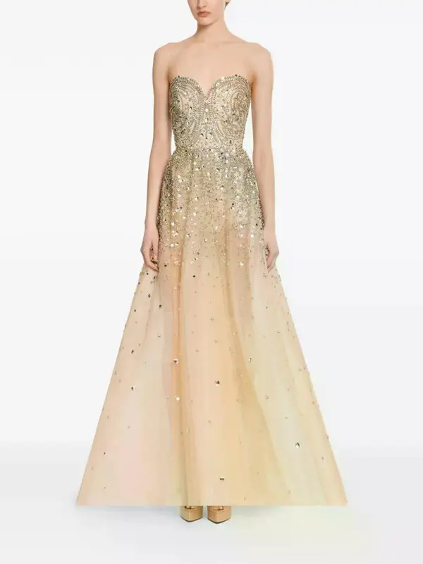 Elie Saab Stud-embellished Maxi Dress