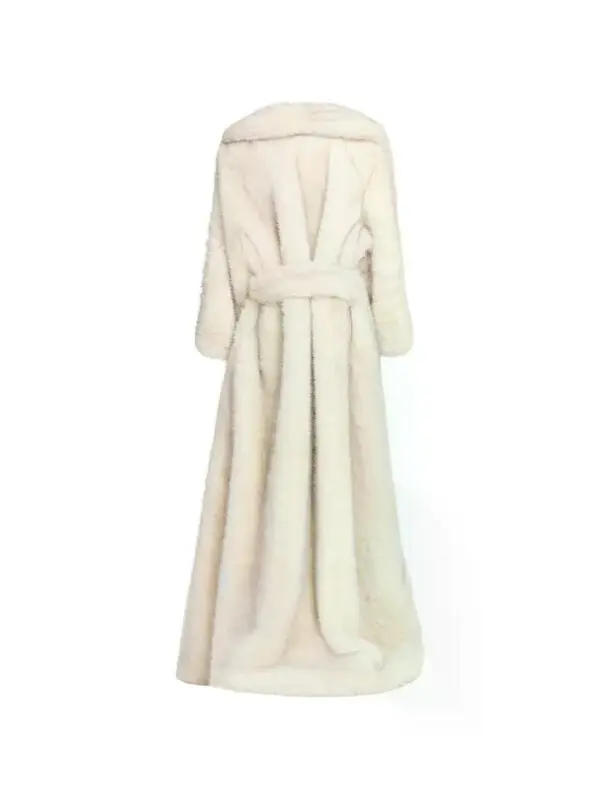 Elie Saab Belted Long Sleeve Coat