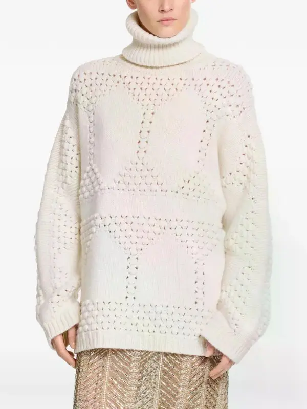 Elie Saab Ribbed-knit Turtleneck Sweater