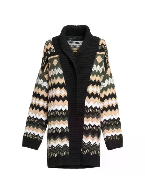 Elie Saab Stud-embellished Shawl Collar Cardigan
