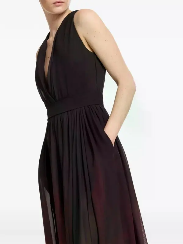 Elie Saab Gradient-print Maxi Dress - Black