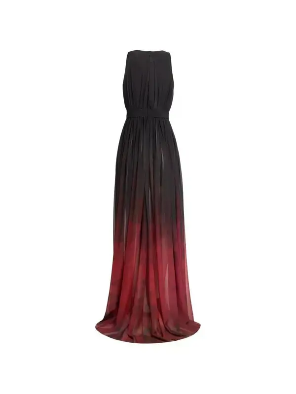 Elie Saab Gradient-print Maxi Dress - Black