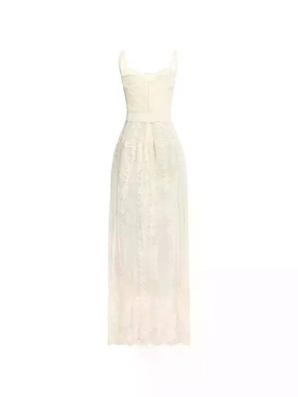 Elie Saab Sleeveless Tulle Maxi Dress