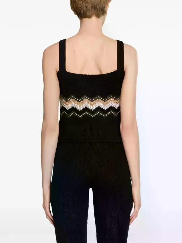 Elie Saab Stud-embellished Knit Top