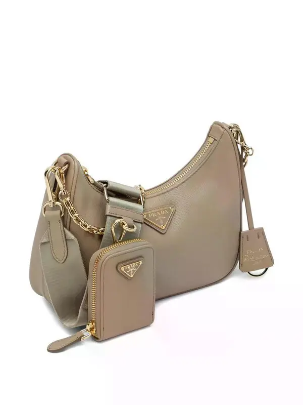 Prada Chain Cross Body Bag With Pouch