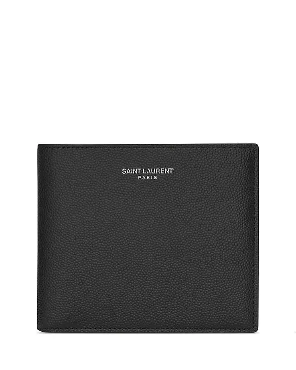 Saint Laurent Paris East/west Wallet With Coin Purse - Black