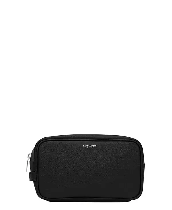 Saint Laurent Paris Small Grooming Case - Black