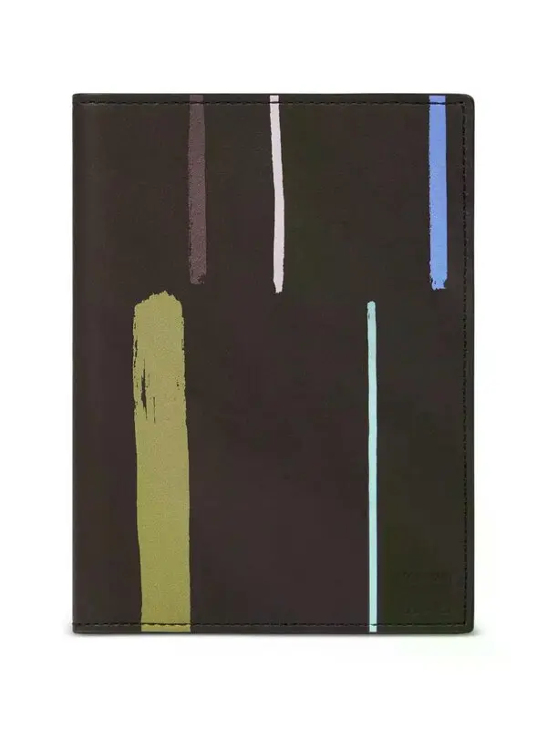 Paul Smith Striped Passport Holder - Brown
