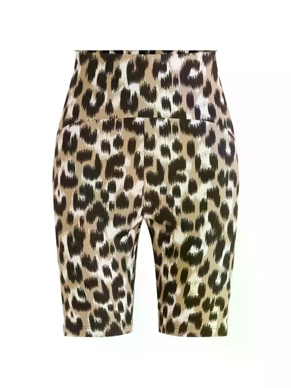 Fusalp Biarro Leopard-pattern Shorts - Neutrals