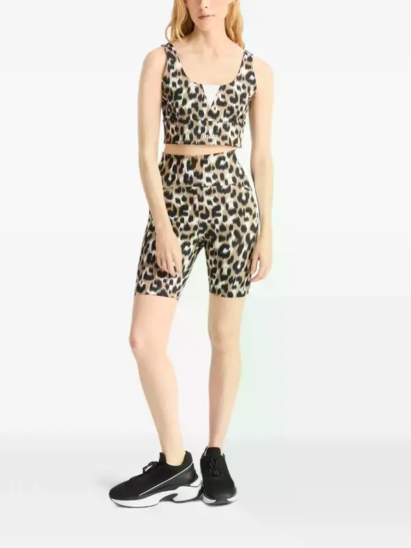 Fusalp Biarro Leopard-pattern Shorts - Neutrals