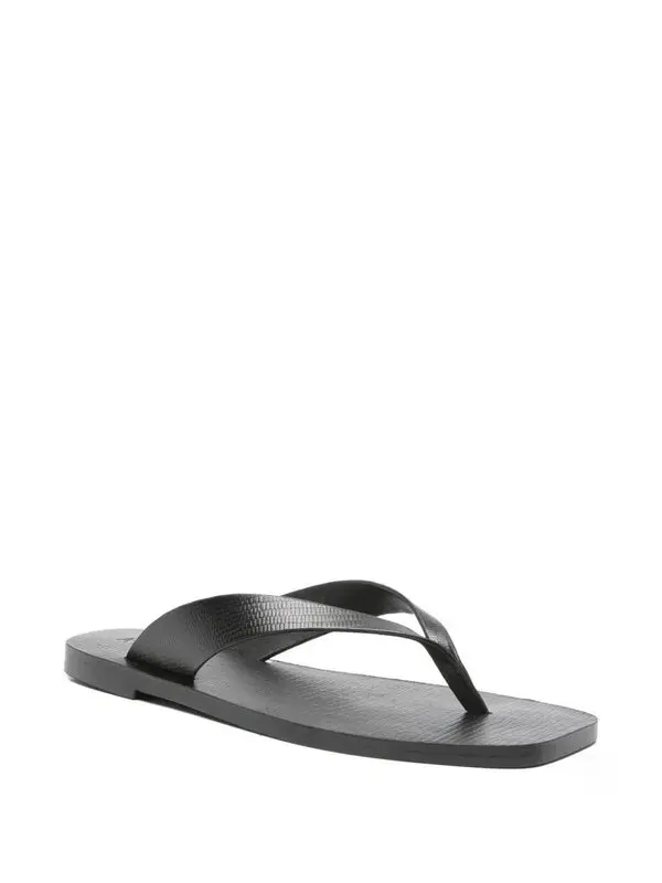 A.emery Kinto Embossed Sandals - Black