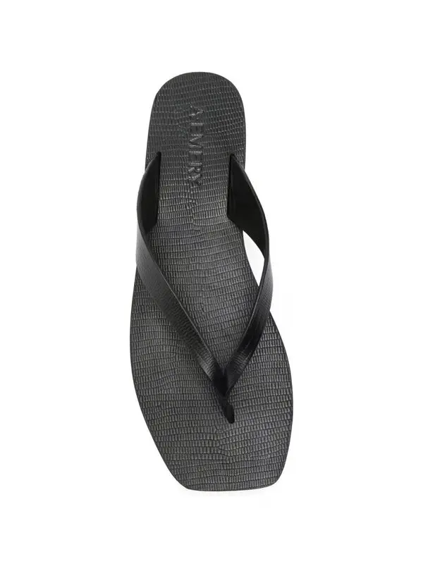 A.emery Kinto Embossed Sandals - Black