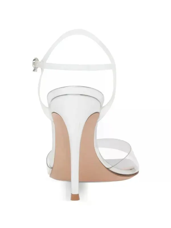 GIANVITO ROSSI 95mm Cher Heeled Sandals - White