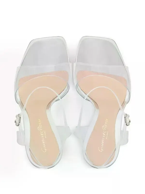 GIANVITO ROSSI 95mm Cher Heeled Sandals - White