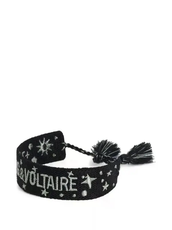 Zadig&Voltaire Woven Friendship Bracelet - Black