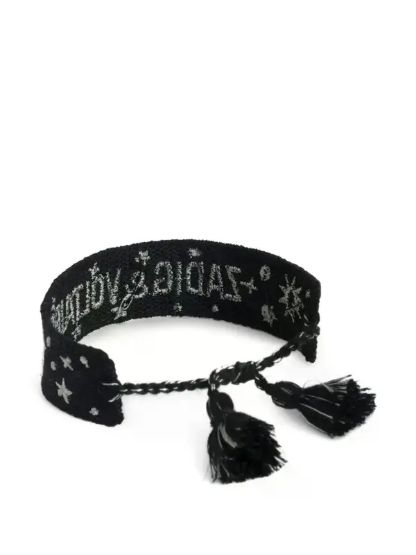 Zadig&Voltaire Woven Friendship Bracelet - Black