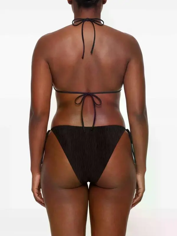 ALLIS BEACHWEAR Triangle Plisse Tie-fastening Bikini