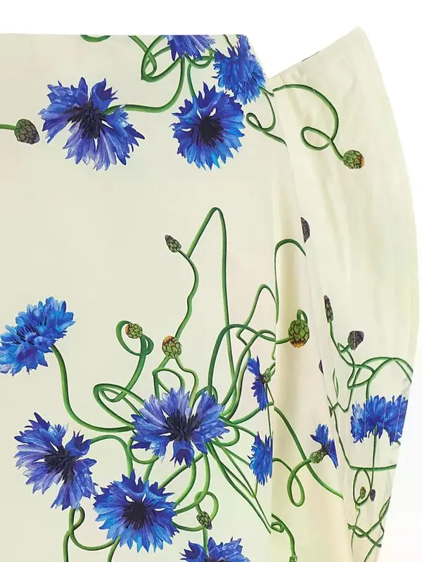 Stella McCartney Floral Ruffled Midi Skirt
