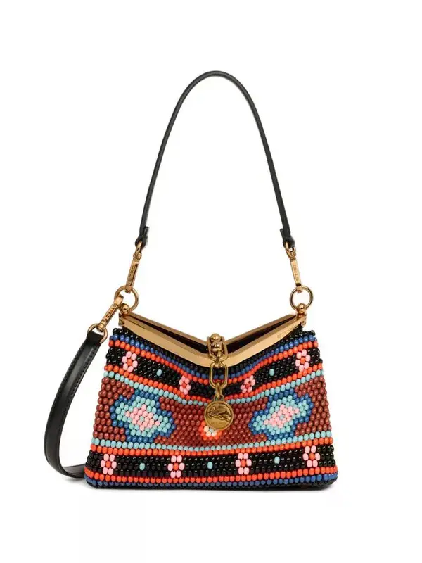 Etro Small Vela Bag With Bead Embellishment - Brown