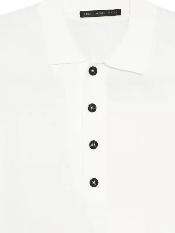 LOW BRAND Buttoned Polo Shirt - White