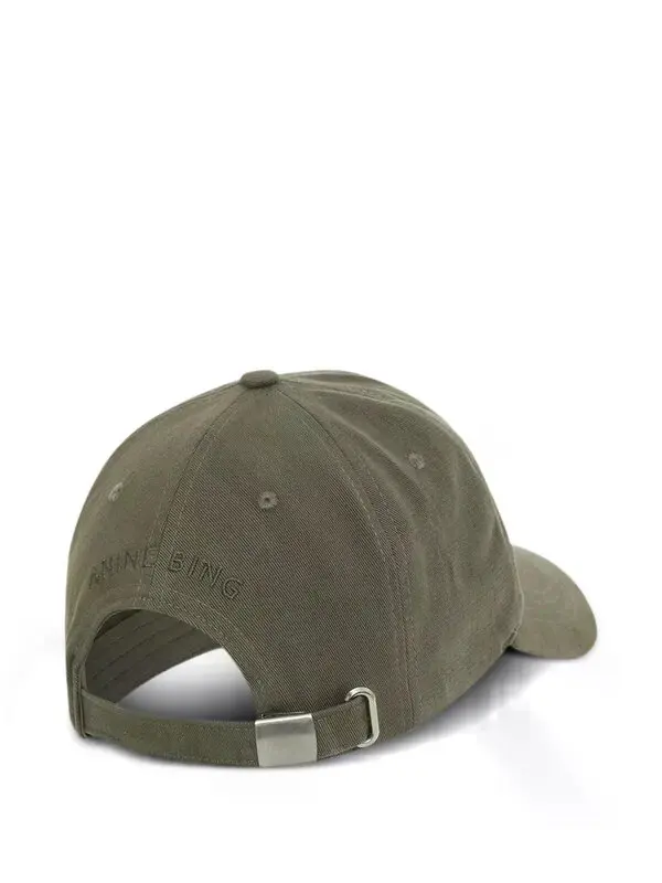 ANINE BING Logo-embroidered Baseball Cap - Green