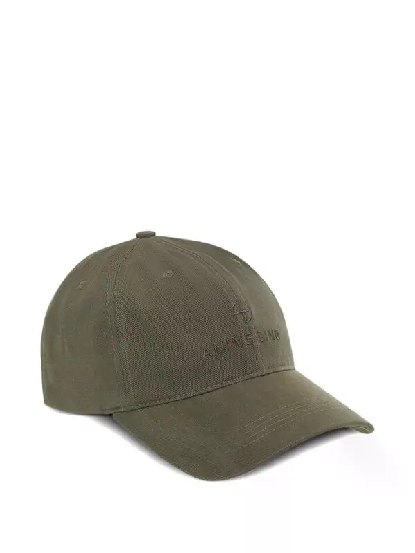 ANINE BING Logo-embroidered Baseball Cap - Green