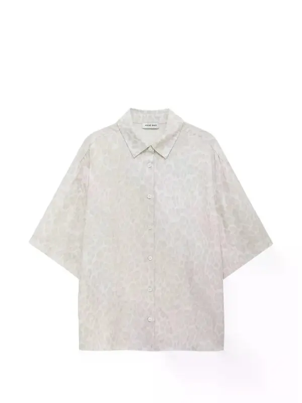 ANINE BING Coco Leopard-print Shirt
