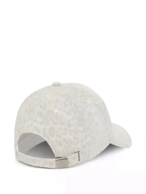 ANINE BING Leopard-patterned Baseball Cap - Neutrals