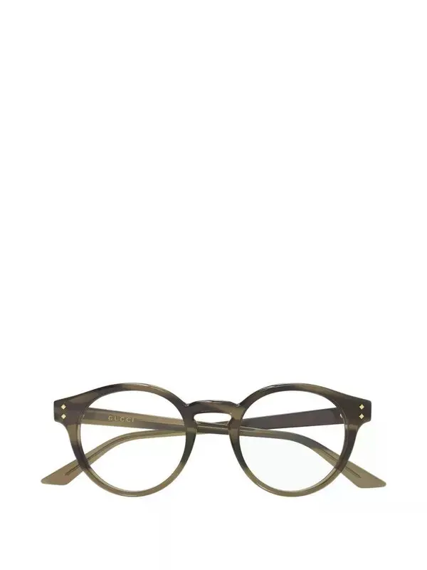 Gucci Round-frame Glasses - Brown