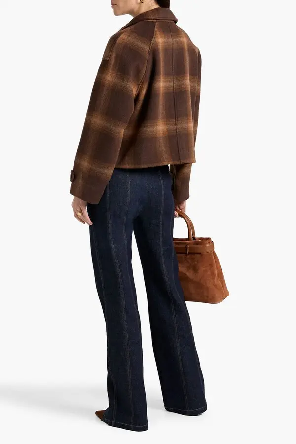Simkhai Colby Checked Wool-blend Jacket
