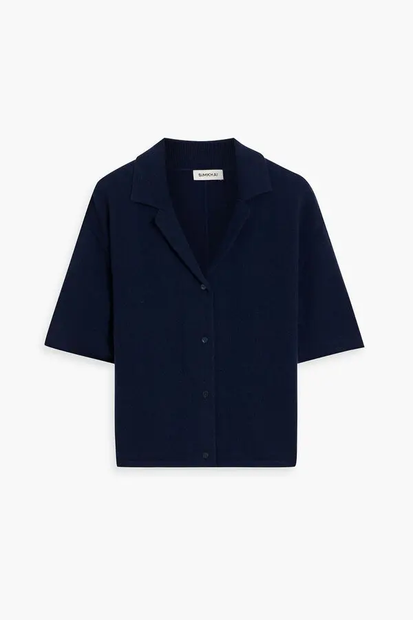 Simkhai Alma Cashmere Shirt - Navy