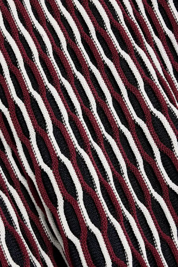 Simkhai Striped Knitted Mini Dress