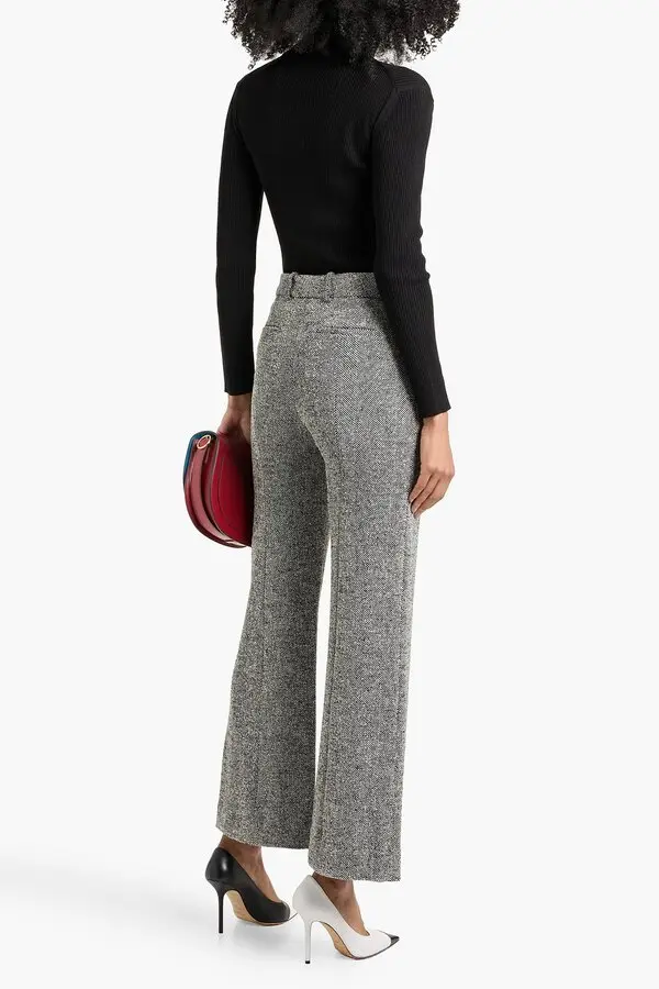 Simkhai Jamyson Herringbone Straight-leg Pants