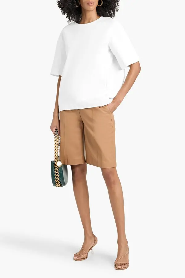 Simkhai Aude Cotton-blend Poplin Top