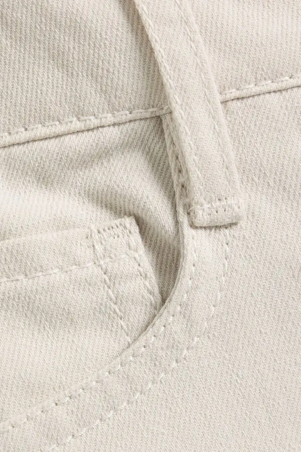 Max Mara Cotton And Linen-blend Shorts