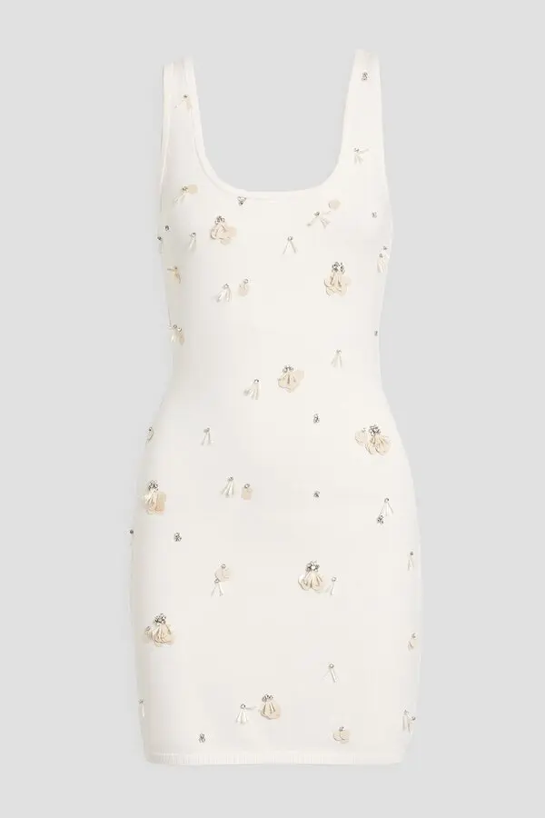 Simkhai Rue Embellished Mini Dress - Ivory