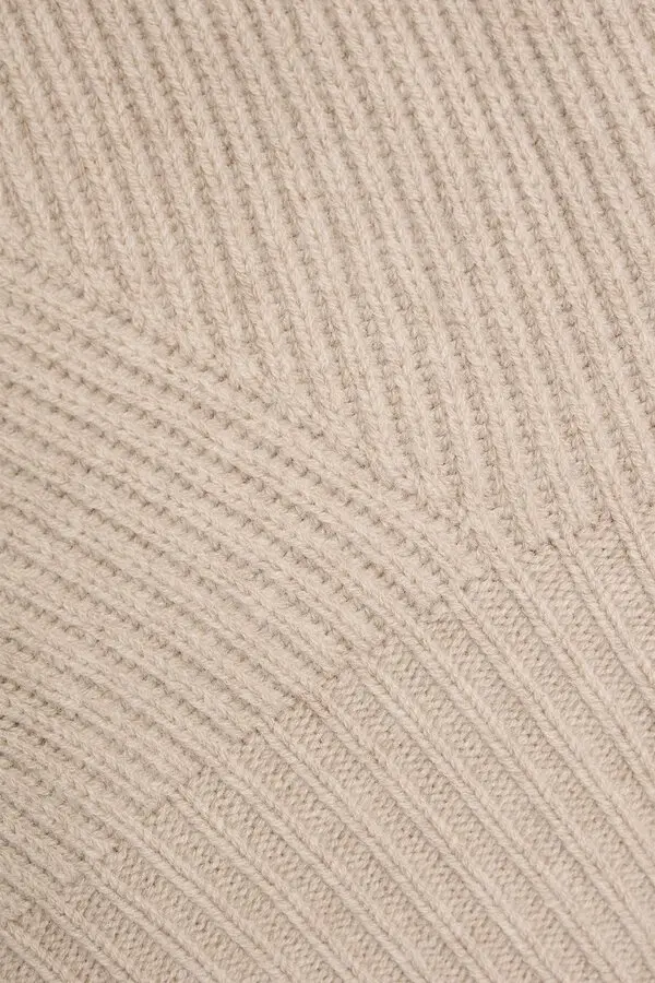 Simkhai Maple Ribbed Wool-blend Turtleneck Vest - Beige