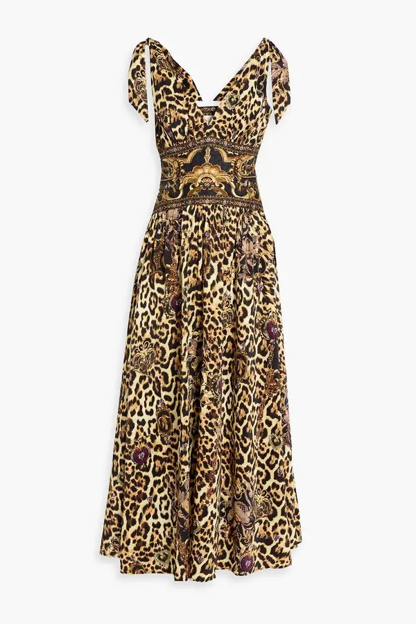 Camilla Crystal-embellished Leopard-print Maxi Dress - Animal Print