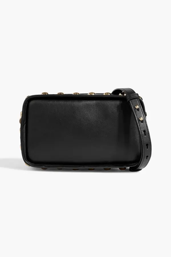 Simkhai Amaya Studded Leather Crossbody Bag - Black