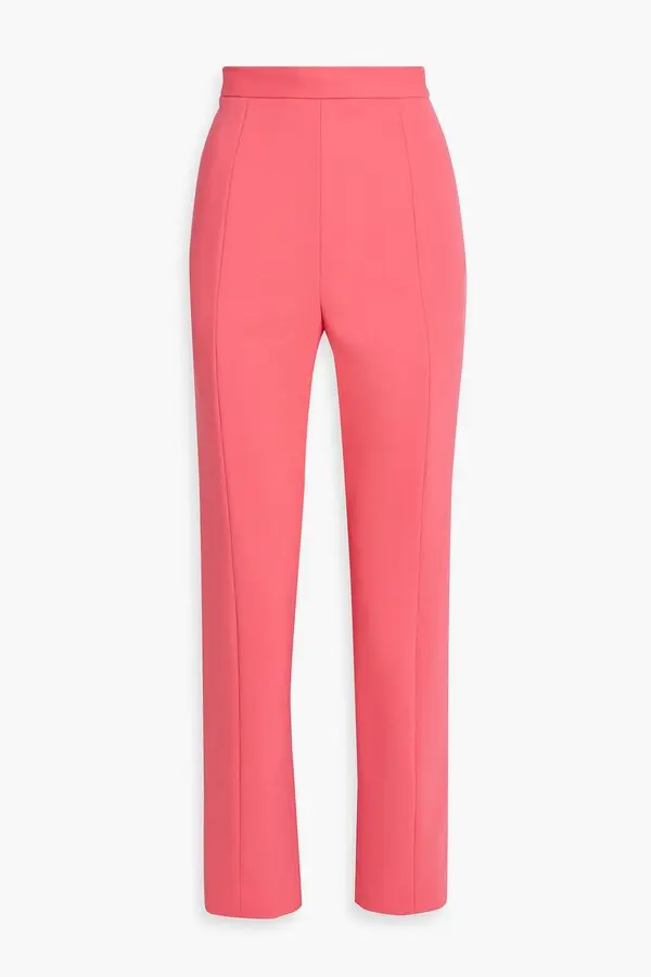 Carolina Herrera Wool-blend Slim-leg Pants - Coral